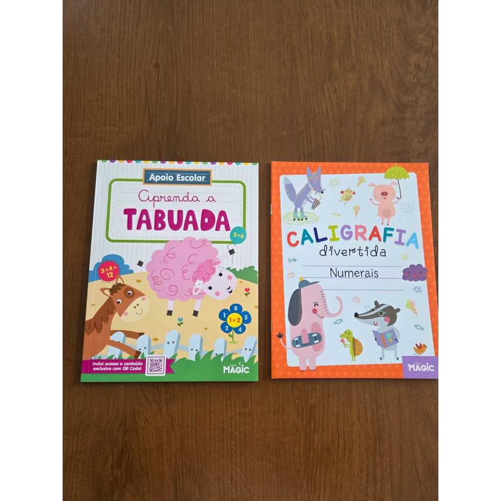 2 Cadernos De Atividades Matemática Infantil Tabuada E Números | Shopee ...