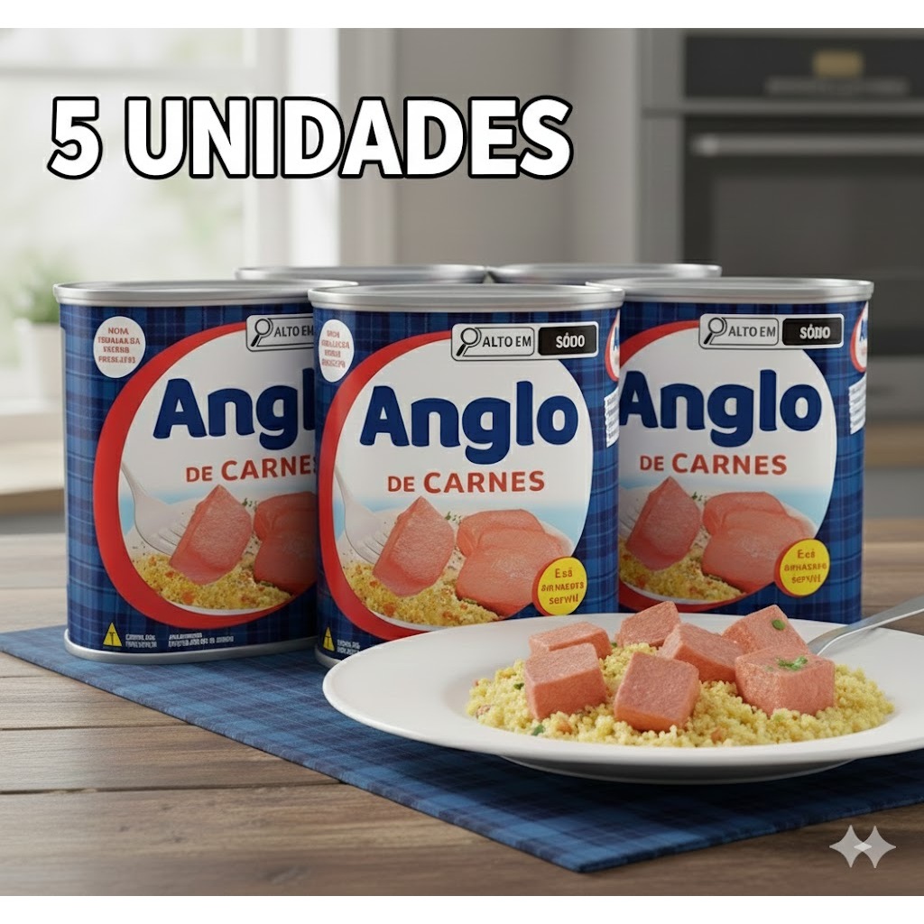 Fiambre De Carnes 320g Anglo Friboi 5 Unidades Enlatado Lata | Shopee ...