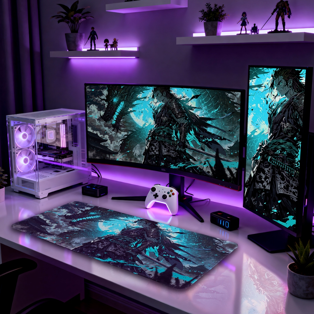 Mouse Pad Gamer Sublimado Samuray/ Samuray Dragão Lançamento | Shopee ...