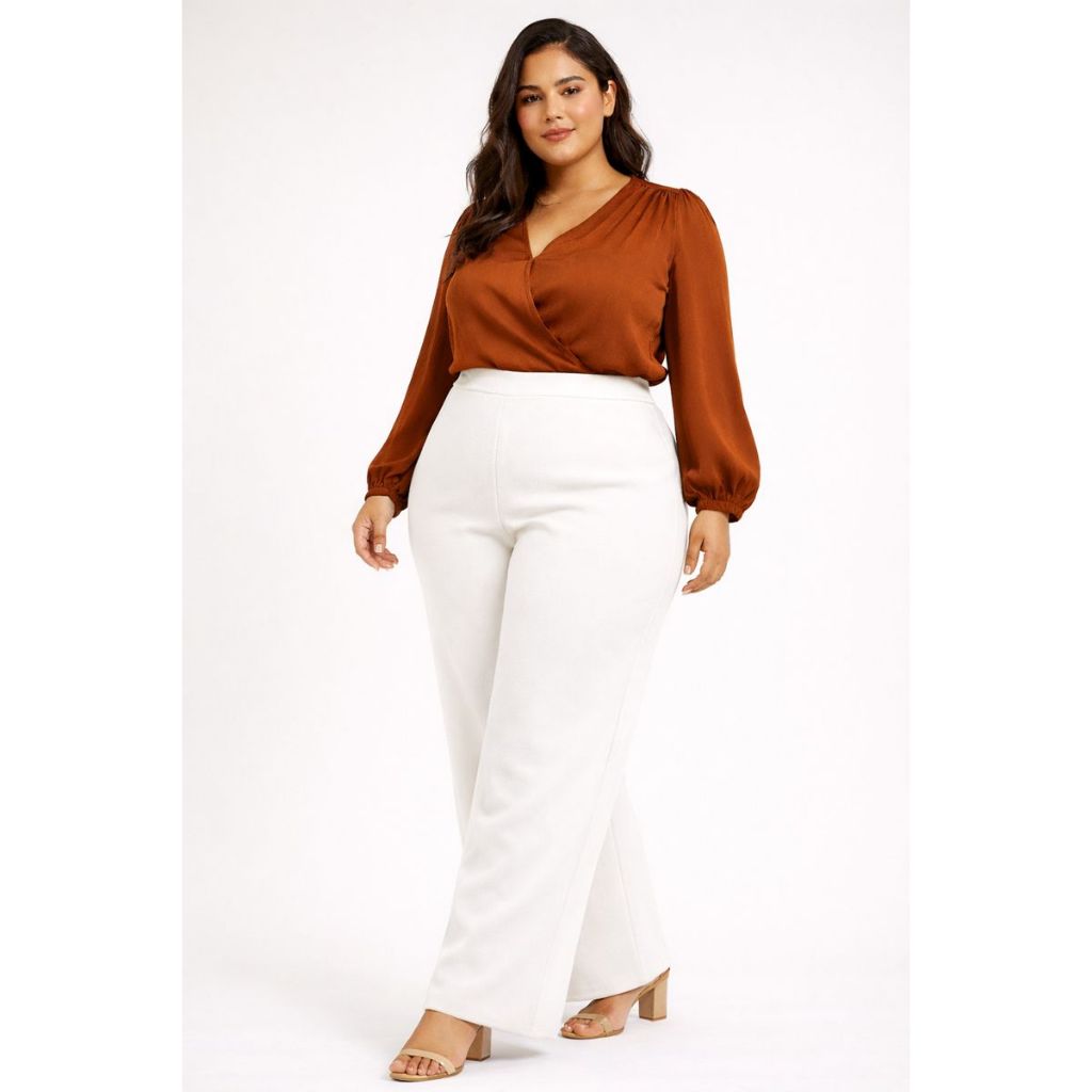 Calça Pantalona Liverpool | Plus Size | G GG G1 G2 | Shopee Brasil