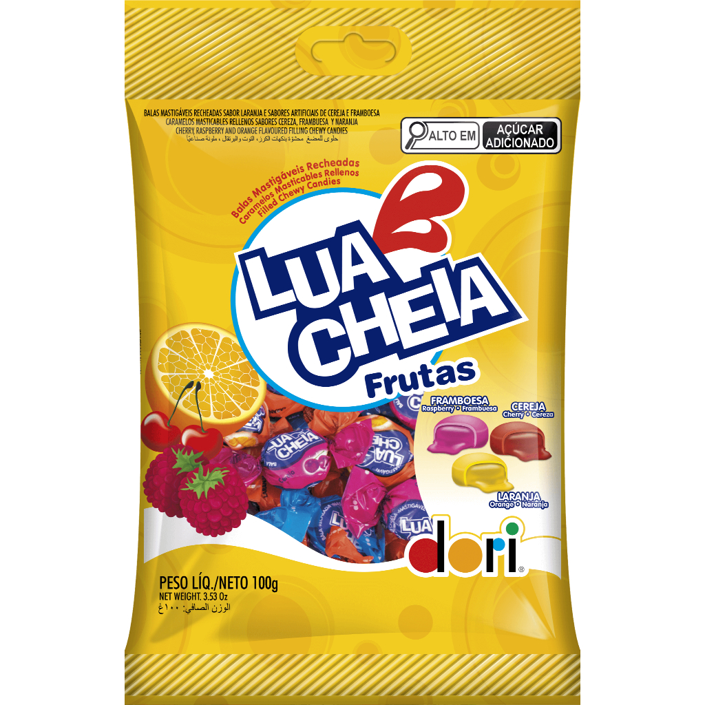 BALA DORI LUA CHEIA FRUTAS 100G | Shopee Brasil