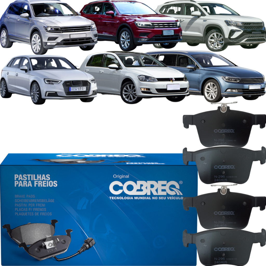 Pastilha Freio Traseira Cobreq A3 S3 Tiguan Golf Jetta N296 | Shopee Brasil