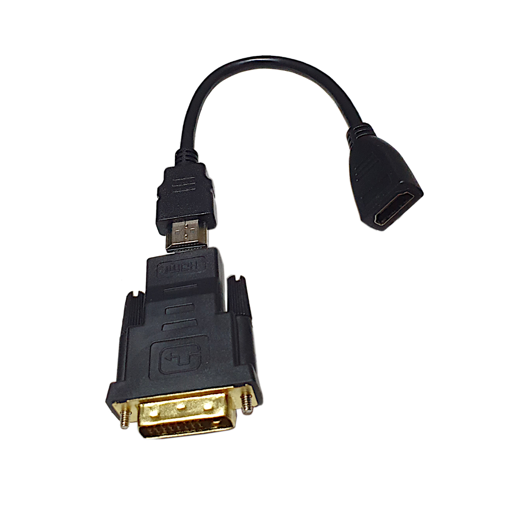 Conversor de Dvi 24+1/24+5 de computador e Monitor para Hdmi fêmea 26 ...