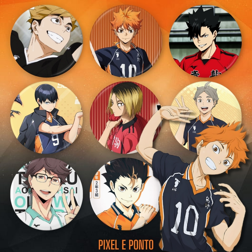 Bottons Haikyuu Anime Bottom - Botons - Buttons Broche para Mochila ...