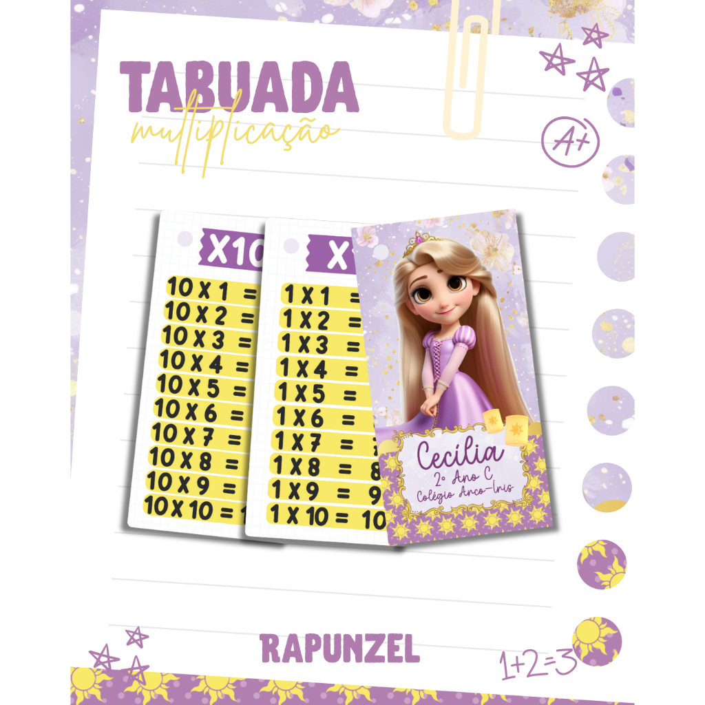Tabuada personalizada | Shopee Brasil