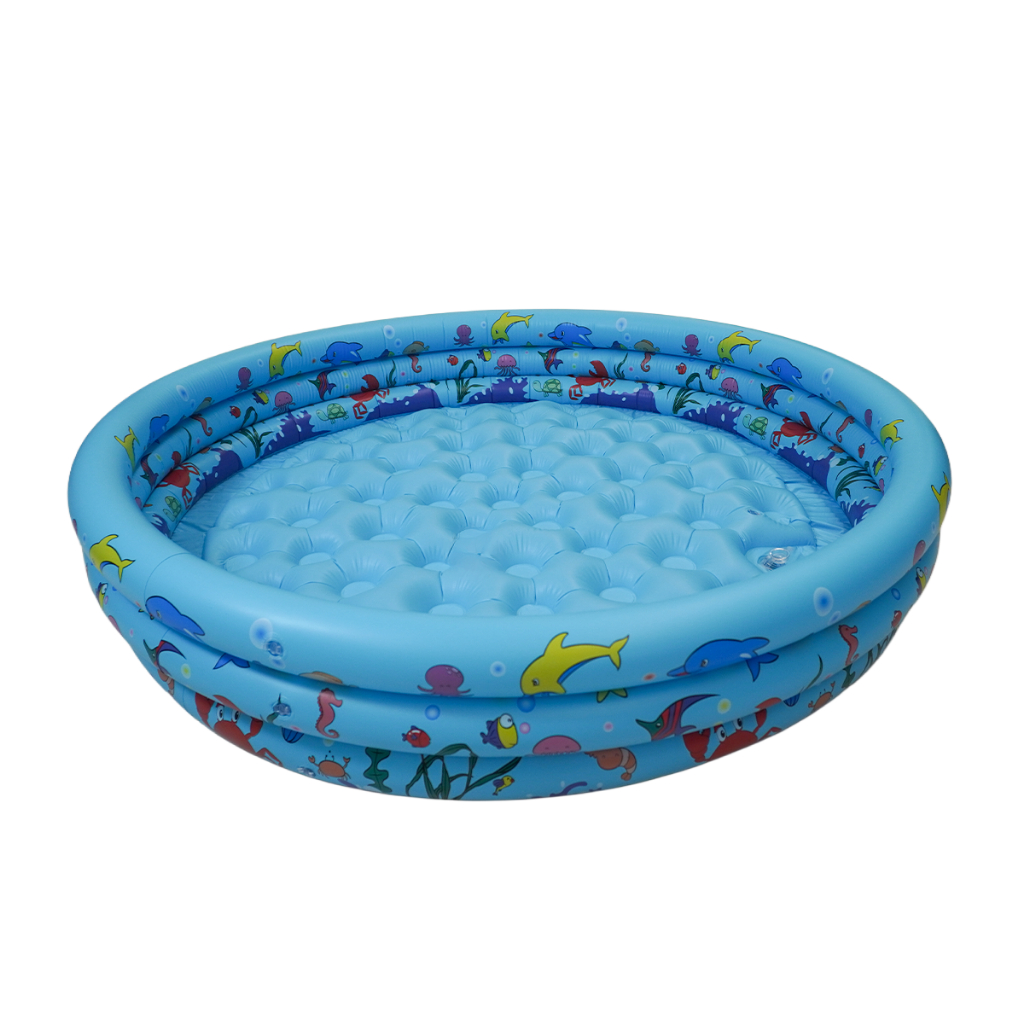 Piscina Inflável Infantil 122x24cm 400 Litros Menino Peixinho Azul ...