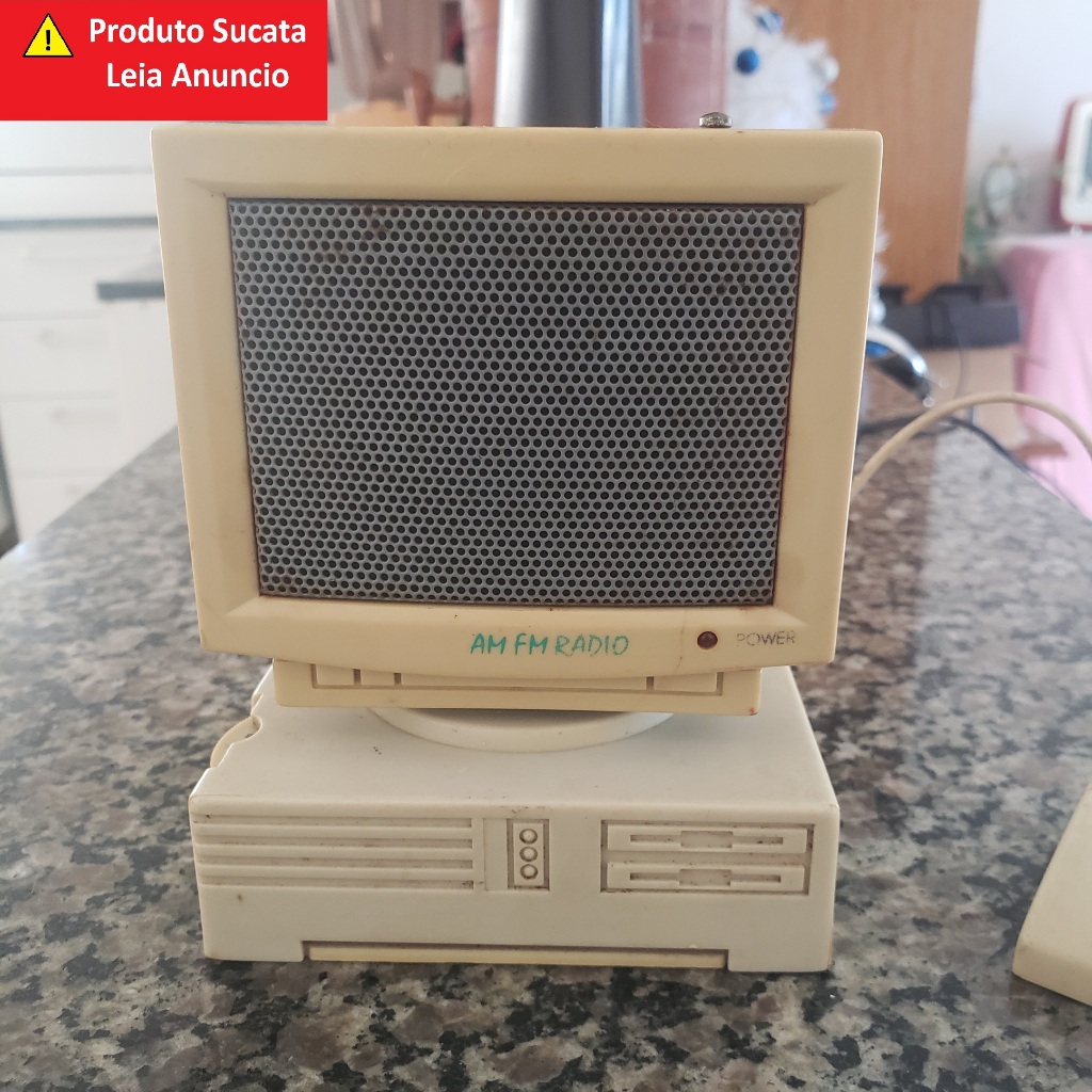 Antigo Mini Rádio Am/fm Pc Raro Computador - Leia Anuncio Bege 4.5v (Usado) | Shopee Brasil