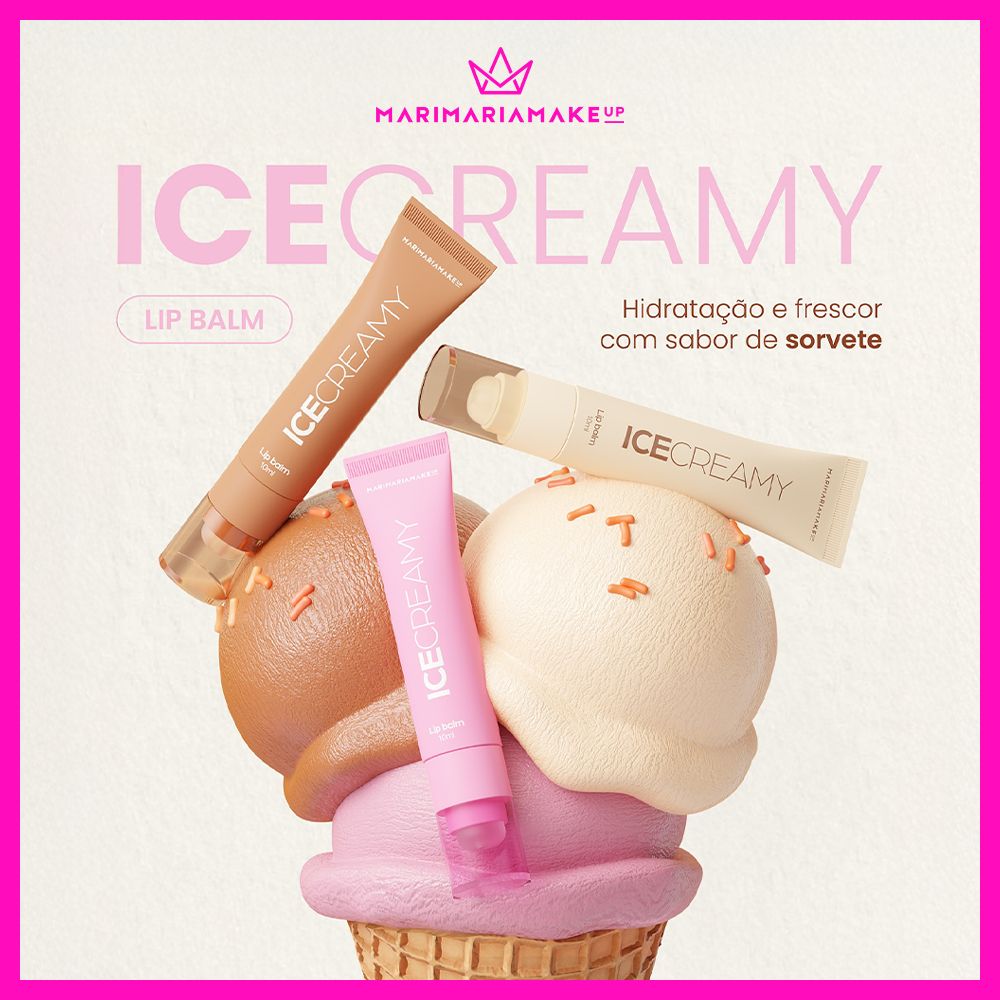 Mari Maria Ice Creamy Lip Balm 10g (Um toque geladinho e uma hidratação ...
