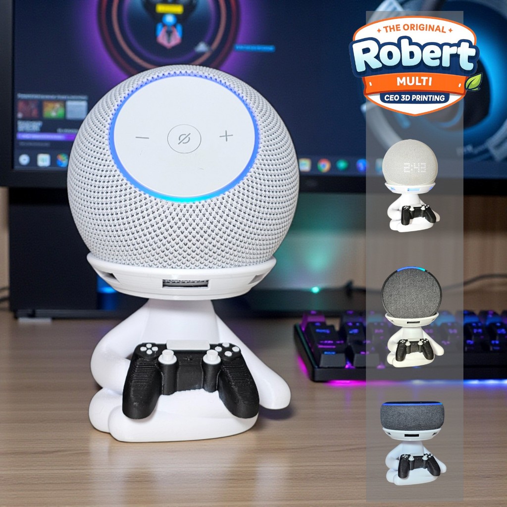 Suporte Alexa Echo Dot 4, Dot 5, Dot 3, POP e MAX. Robert Gamer ...