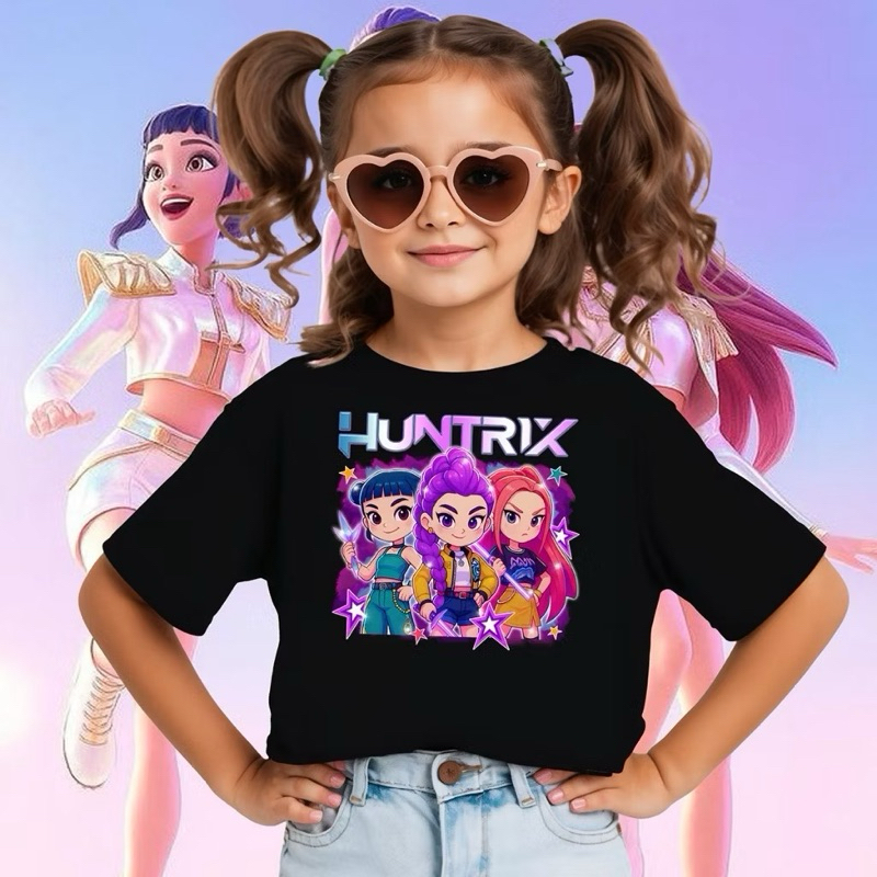 Camiseta Infantil Huntrix Lançamento Menina Kpop Demon Hunter | Shopee ...