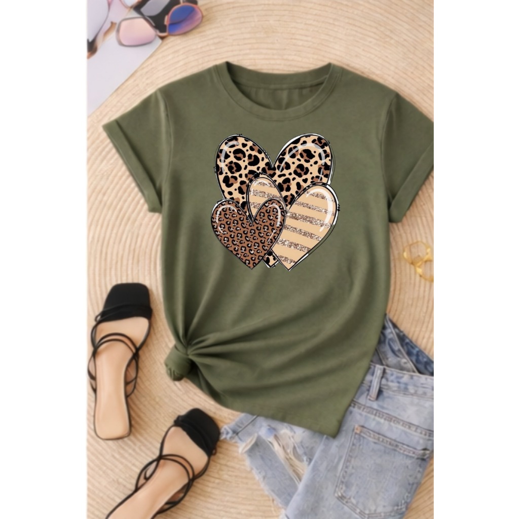 Blusa Feminina Plus Size Manga Curta 100% Algodão Malha Premium ...