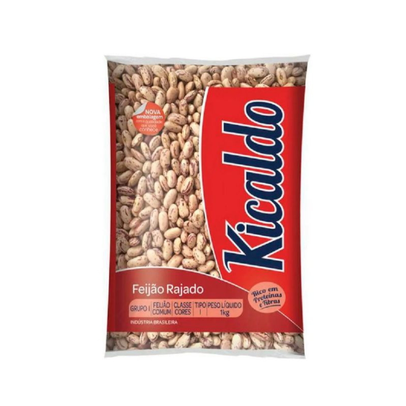 Feijão rajado Kicaldo 1kg | Shopee Brasil