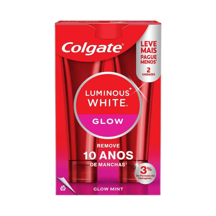 Creme Dental Colgate Luminous White Glow 2 Unidades de 70g Cada ...