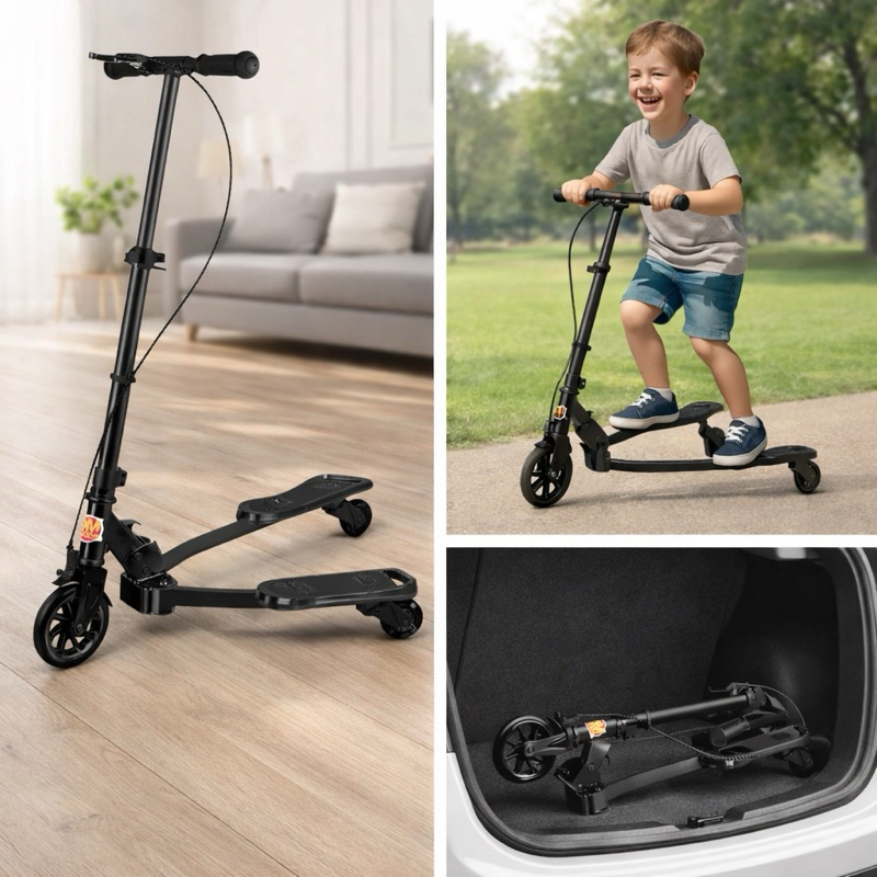 Patinete Infantil Radical Scooter Articulado Triciclo Dobrável Skate ...