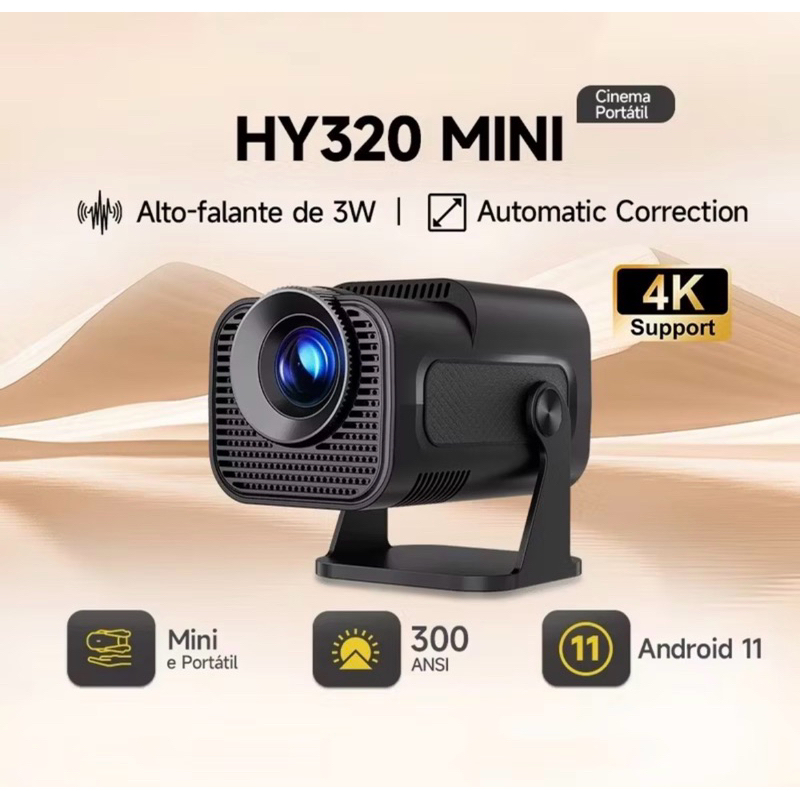 Projetor Davely Smart HY320 Android Full HD 1920x1080 Bluetooth Wi-fi ...