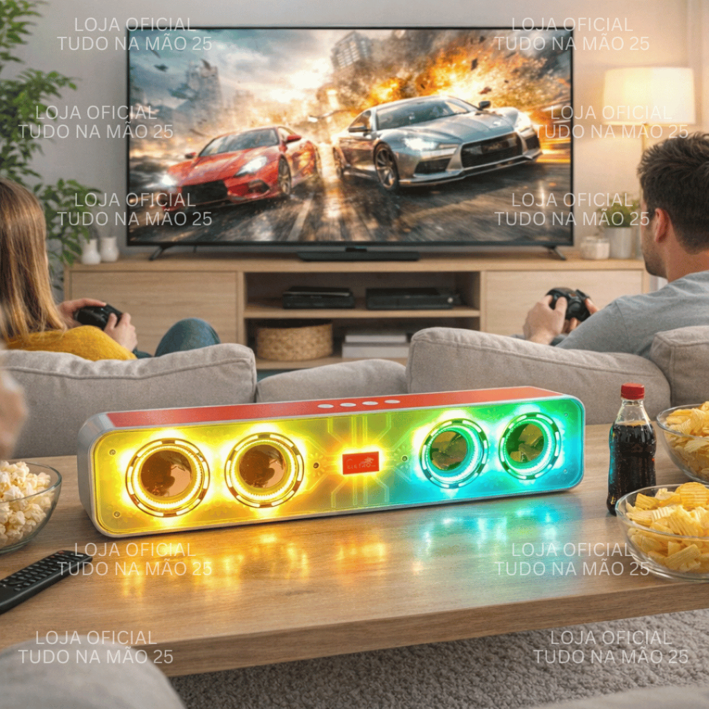 [ORIGINAL] Caixa de Som 100W GAMER SUBWOOFER SOUNDBAR Home Theather ...