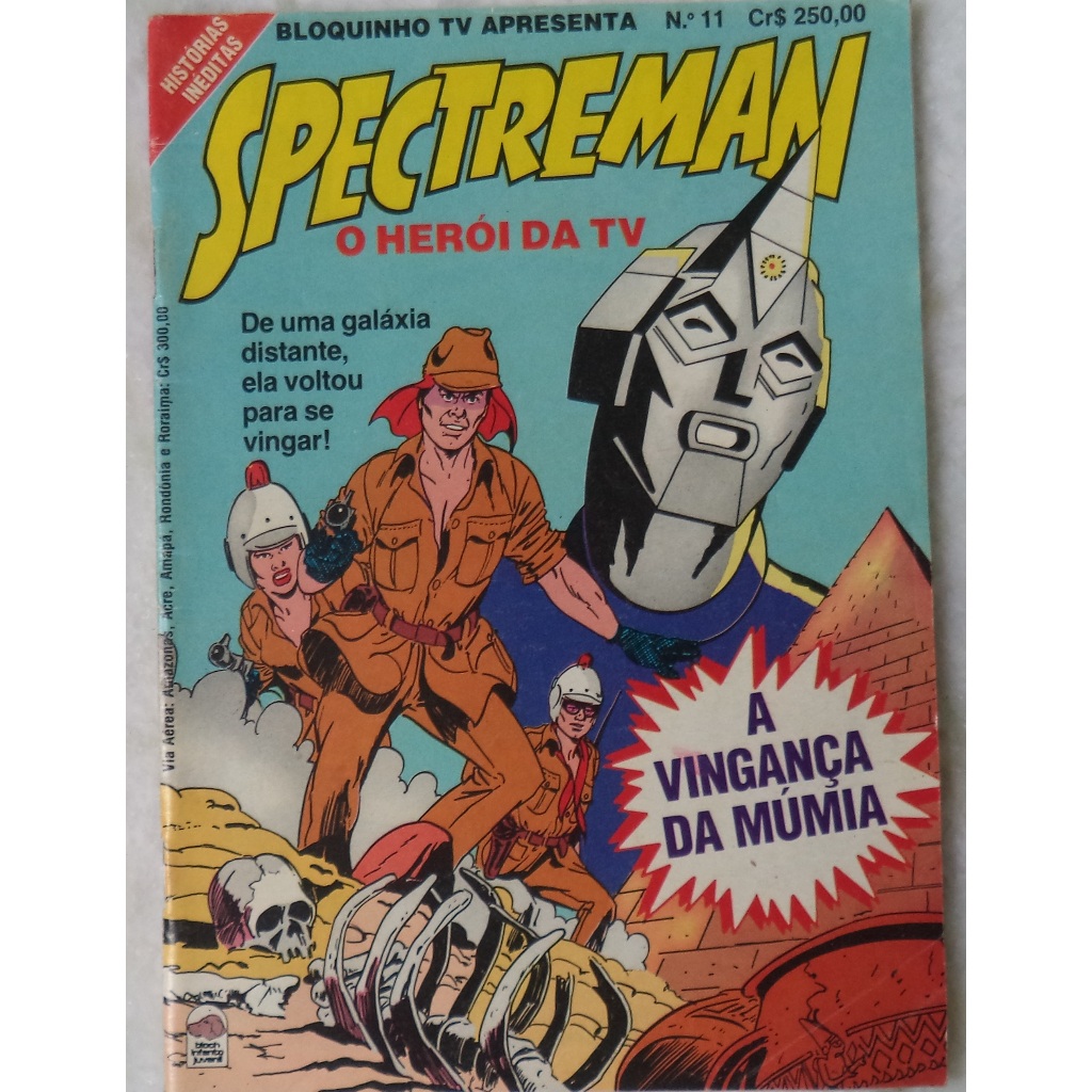 Hq Spectreman o herói da TV N° 11 Editora Bloch | Shopee Brasil