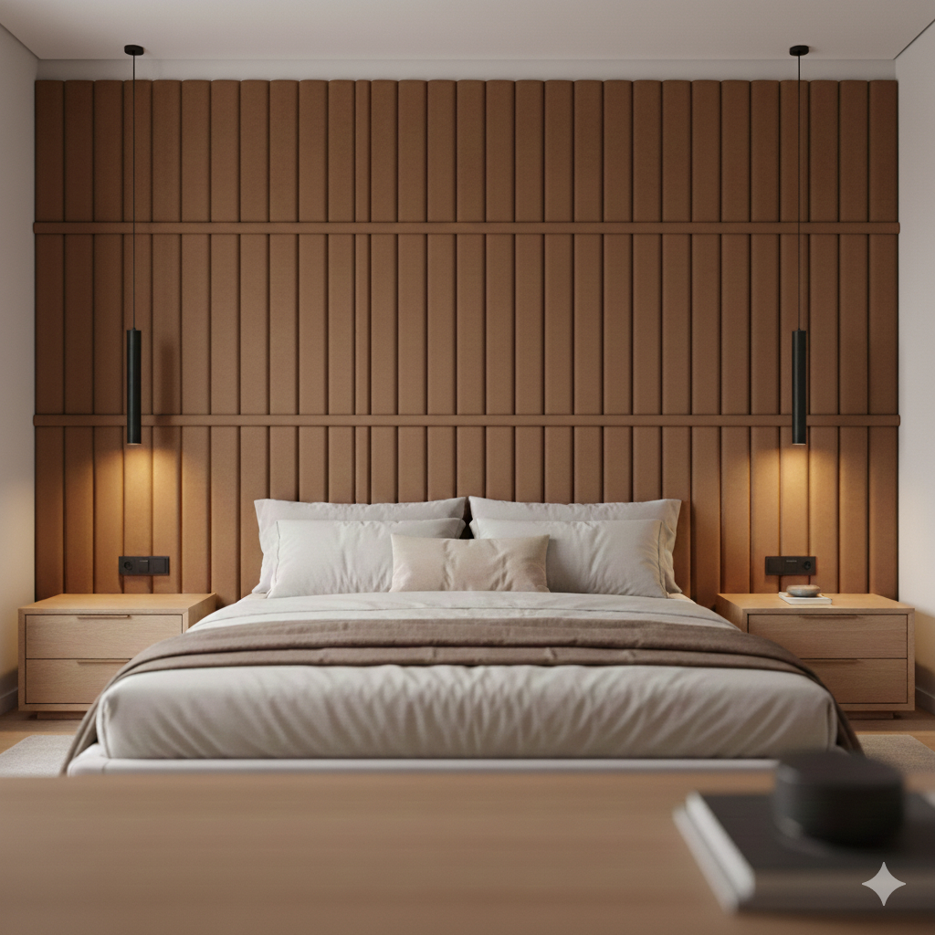 Cabeceira Modular Estofada 60x20 cm | Painel de Parede Autocolante com ...