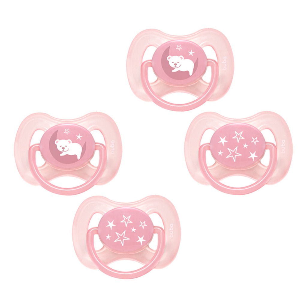 Kit 4 Chupetas Buba Comfort Original Tam 2 Buba Plus Premium | Shopee ...