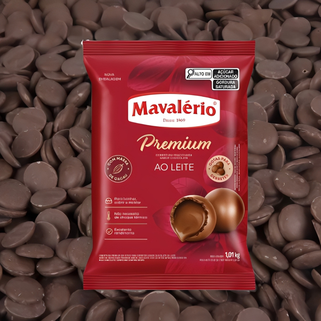 Chocolate Cobertura Premium Ao Leite 1,01kg - Mavalerio | Shopee Brasil