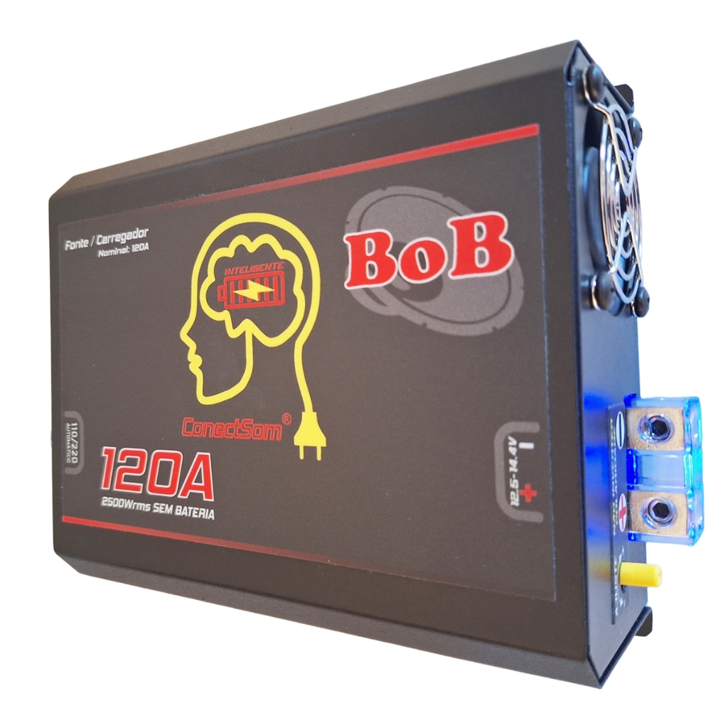 Fonte ConectSom 120a Bob Som do carro e Caixa residencial Bivolt ...