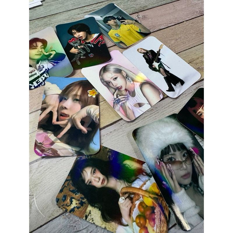 Photocard K-Pop cartela com 9 - diversos grupos / idol a escolha (STRAY ...