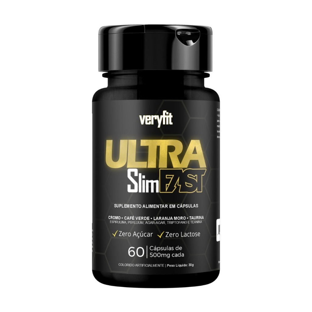 Ultra Slim Fast Veryfit Suplemento Alimentar Café Verde Cromo Psyllium ...
