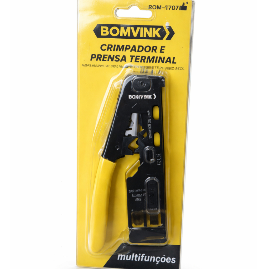 Crimpador e Prensa Terminal/Conectores de Rede-Bomvink | Shopee Brasil