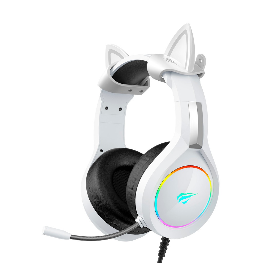Headset Gamer Havit Gamenote H2232d RGB com Orelhas Bracno | Shopee Brasil