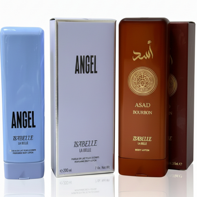 Kit Creme Corporal ANGEL 200g + Asad Bourbon 200g ISABELLE LA BELLE | Shopee Brasil
