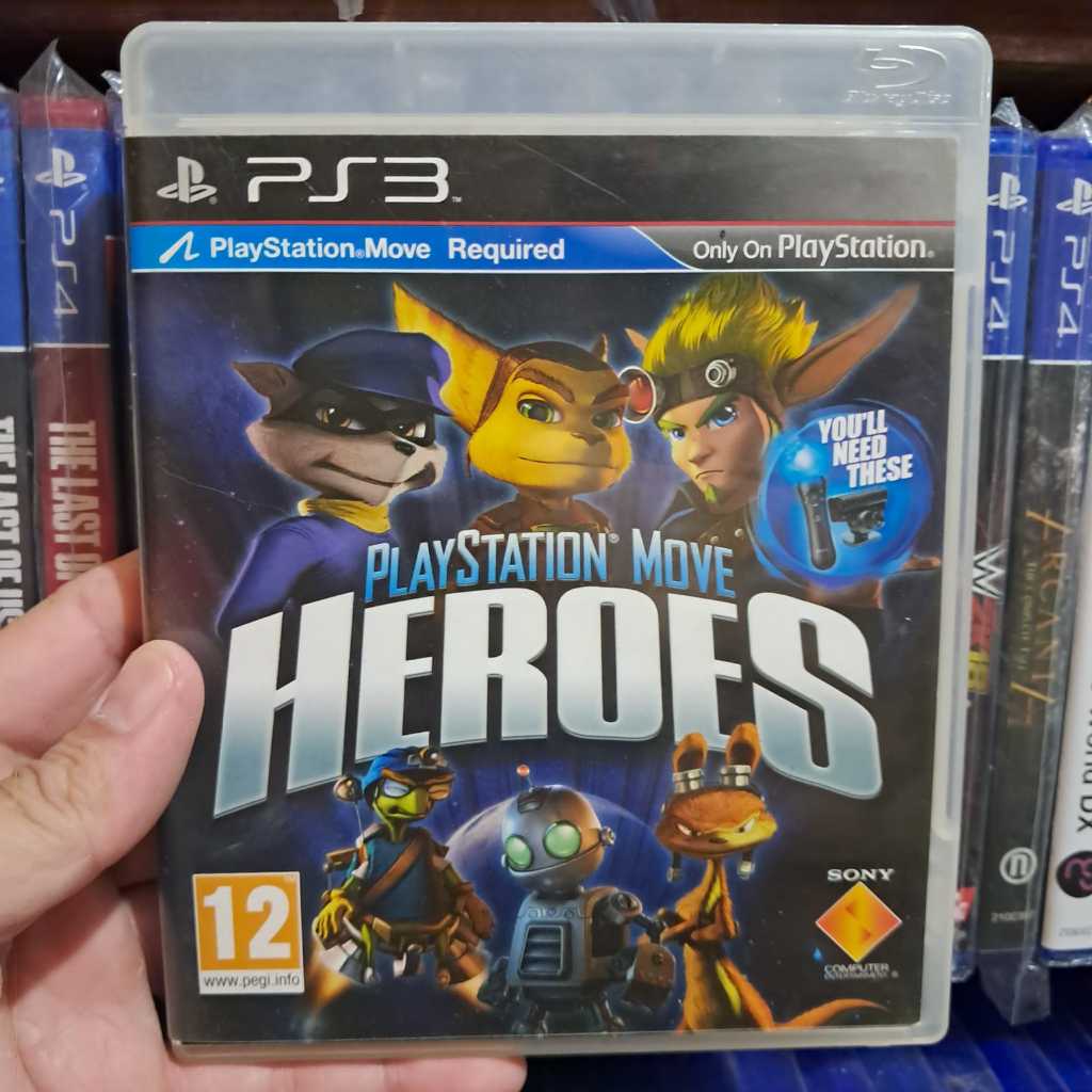 Jogo Playstation Move Heroes PS3 Midia Fisica Original Usado. LEIA A ...