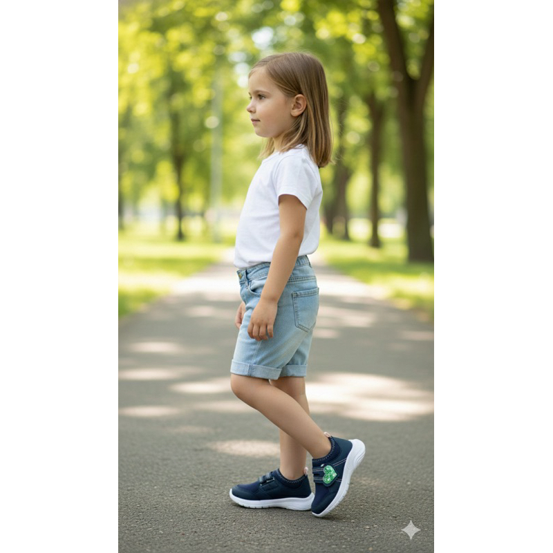 TÊNIS INFANTIL MENINA ESCOLAR- VESTE FACIL- TAM 22 23 25 26- azul ...