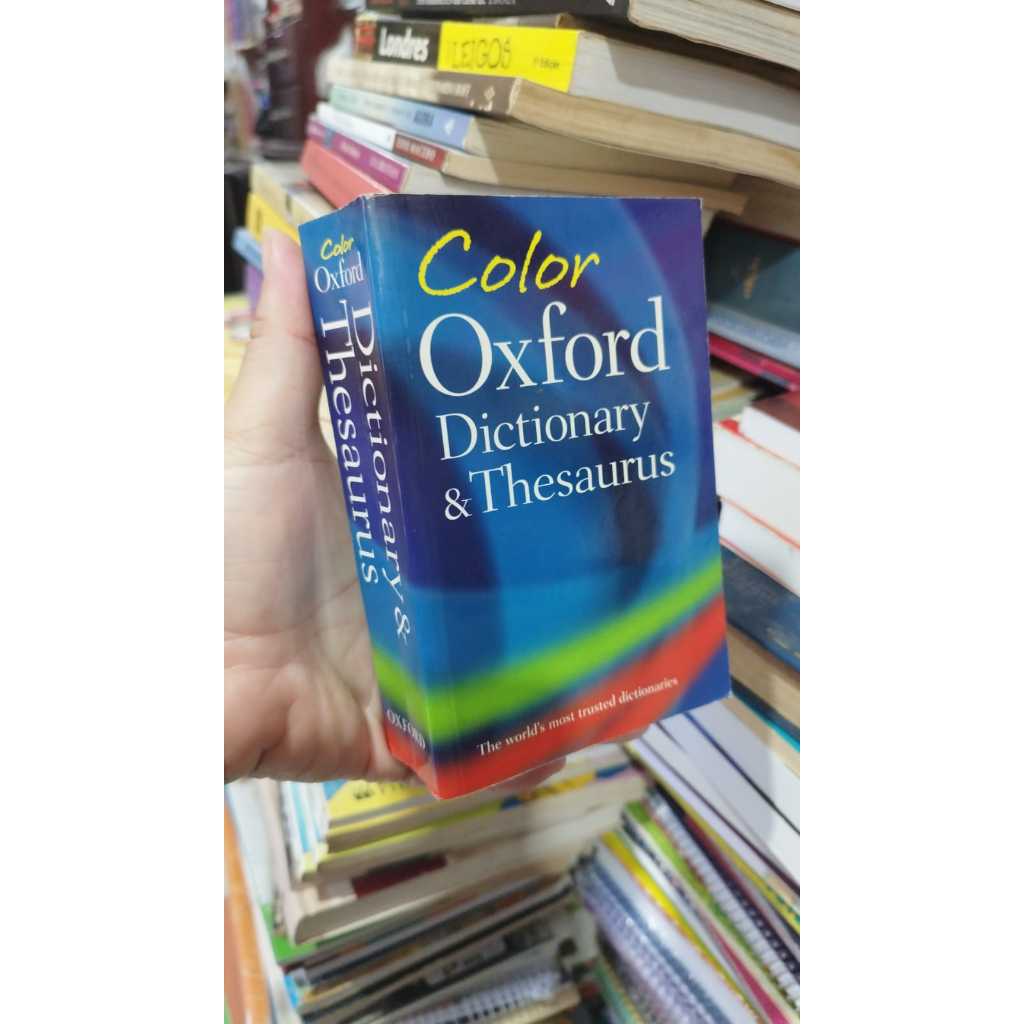 Color Oxford Dictionary and Thesaurus - DicionarioInglês | Shopee Brasil