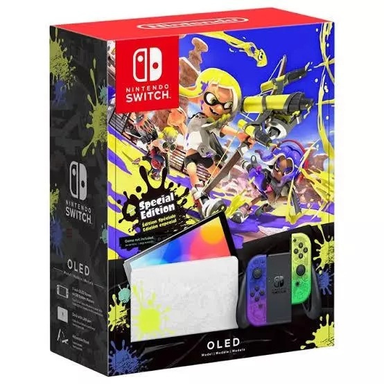 Nintendo Switch OLED Splatoon 3 Novo DESBLOQUEADO 1 ANO DE GARANTIA ...