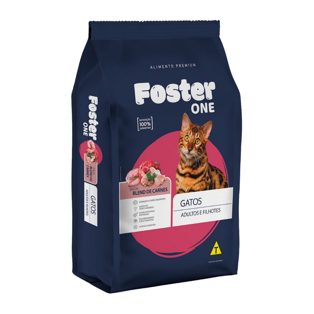 Ração Foster Premium para Gatos com Proteína de Alta Qualidade | Shopee ...