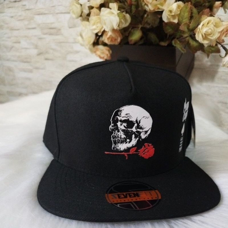Boné aba reta preto emborrachado | Shopee Brasil