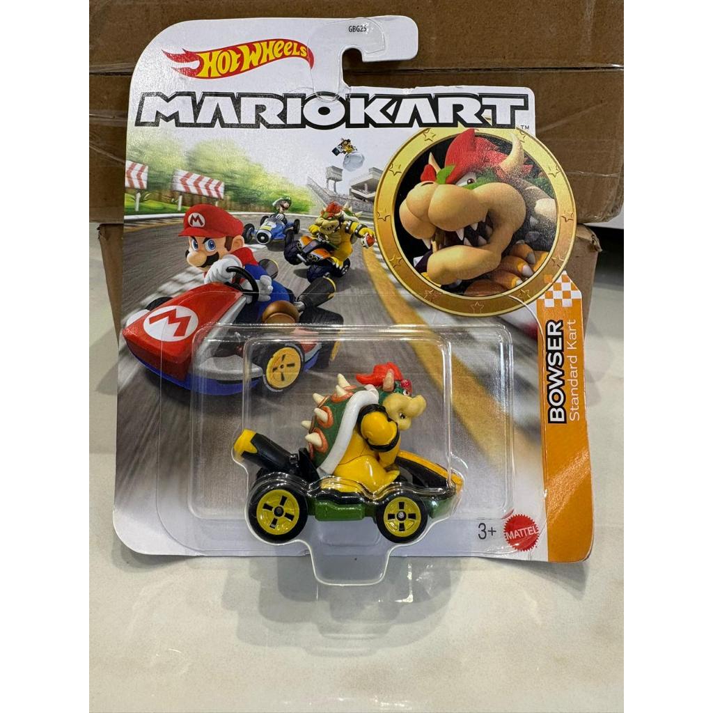 Hot Wheels Mario Kart Bowser Standard Kart Cor Verde | Shopee Brasil
