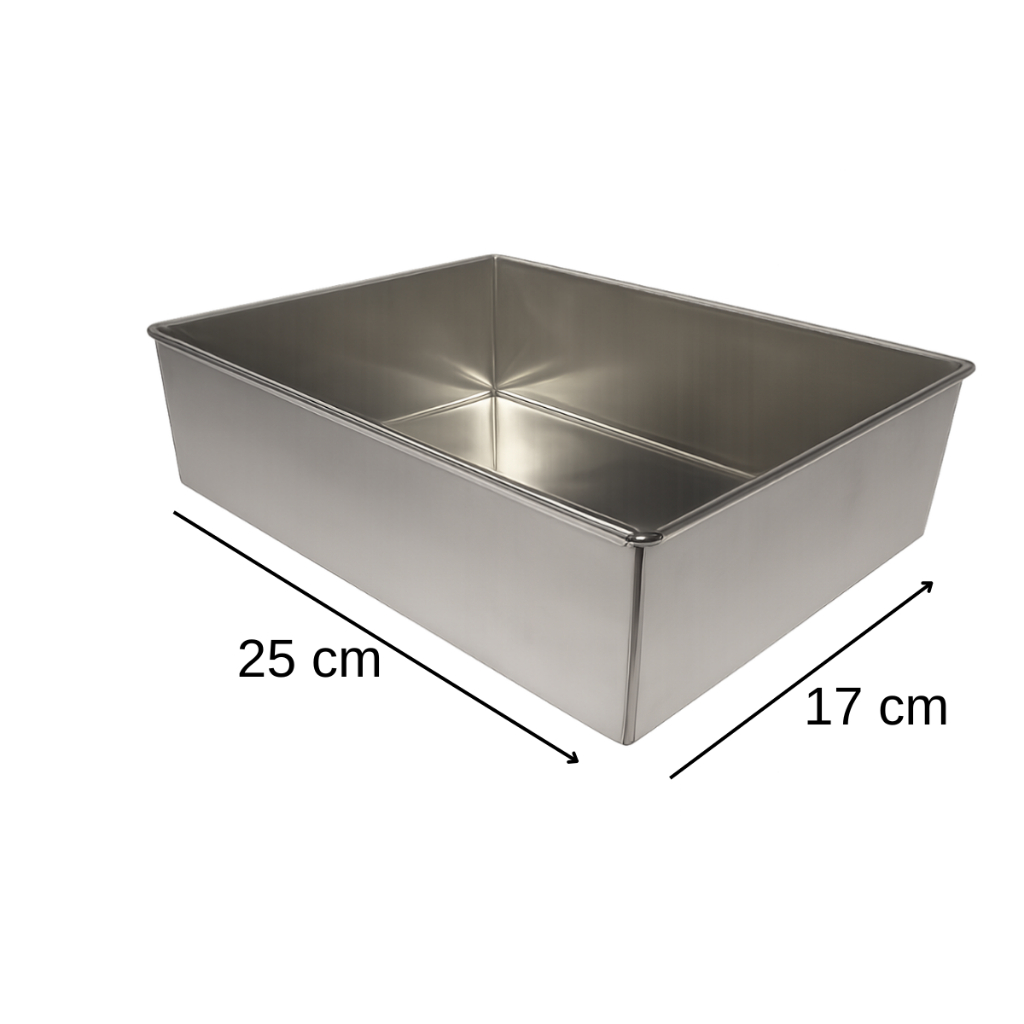 Forma de Bolo Retangular Assadeira Alta 25x17x10 | Shopee Brasil