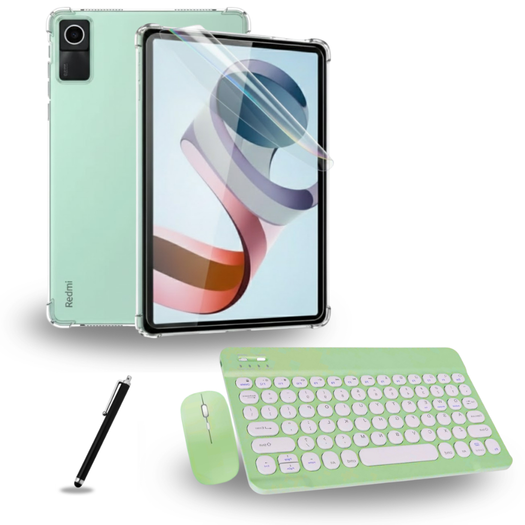 Kit P/ Tablet Xiaomi Redmi Pad Capa,Película,Teclado C/Mouse | Shopee ...