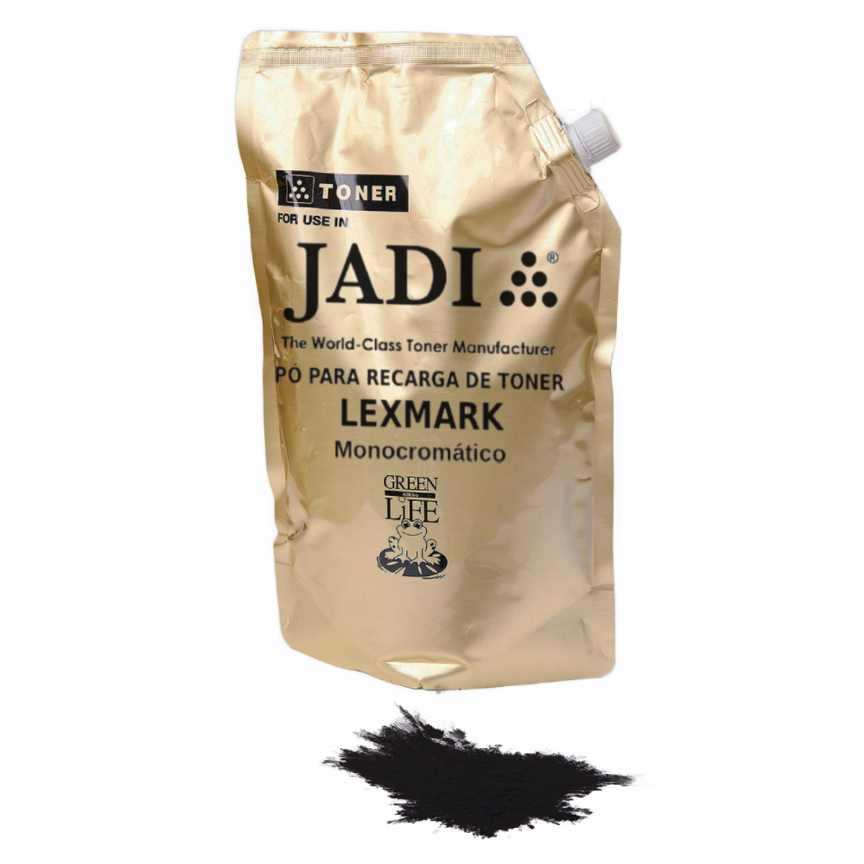 Pó em Refil universal compatível para toners Lexmark - Jadi 01kg ...