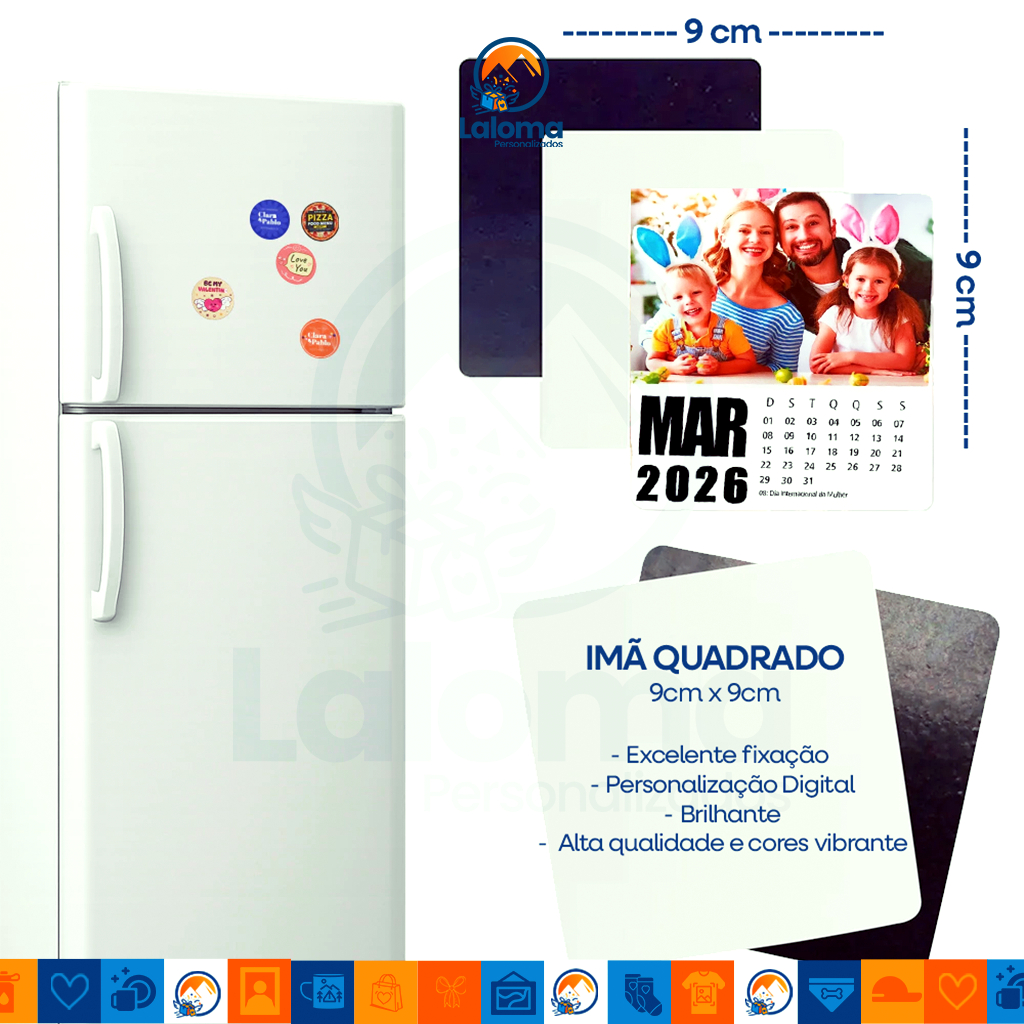 Imã de Geladeira Personalizado Personalize como quiser Fotos, Frases ...