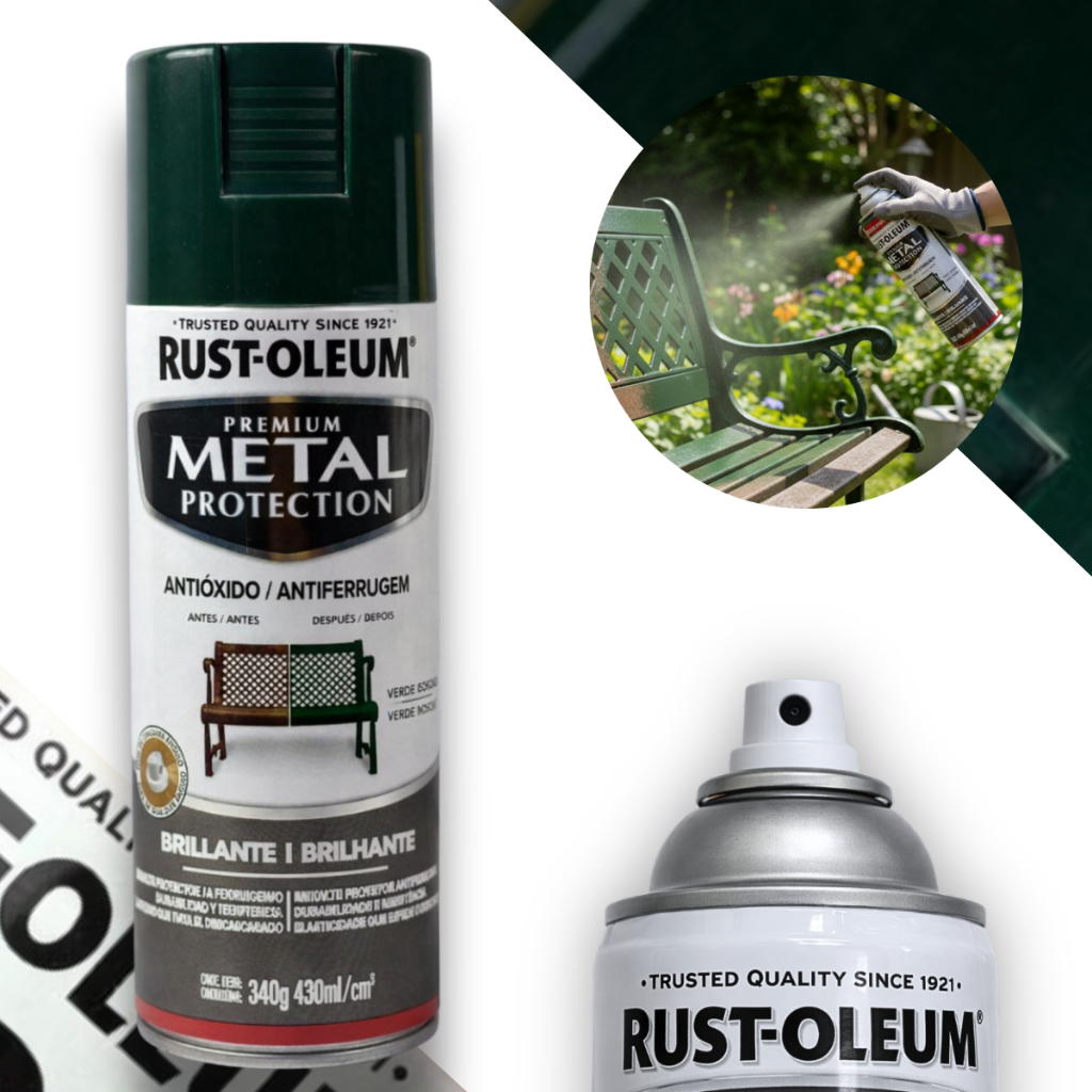 Spray Esmalte Anticorrosivo Metal Protection Verde Bosque Rust oleum ...