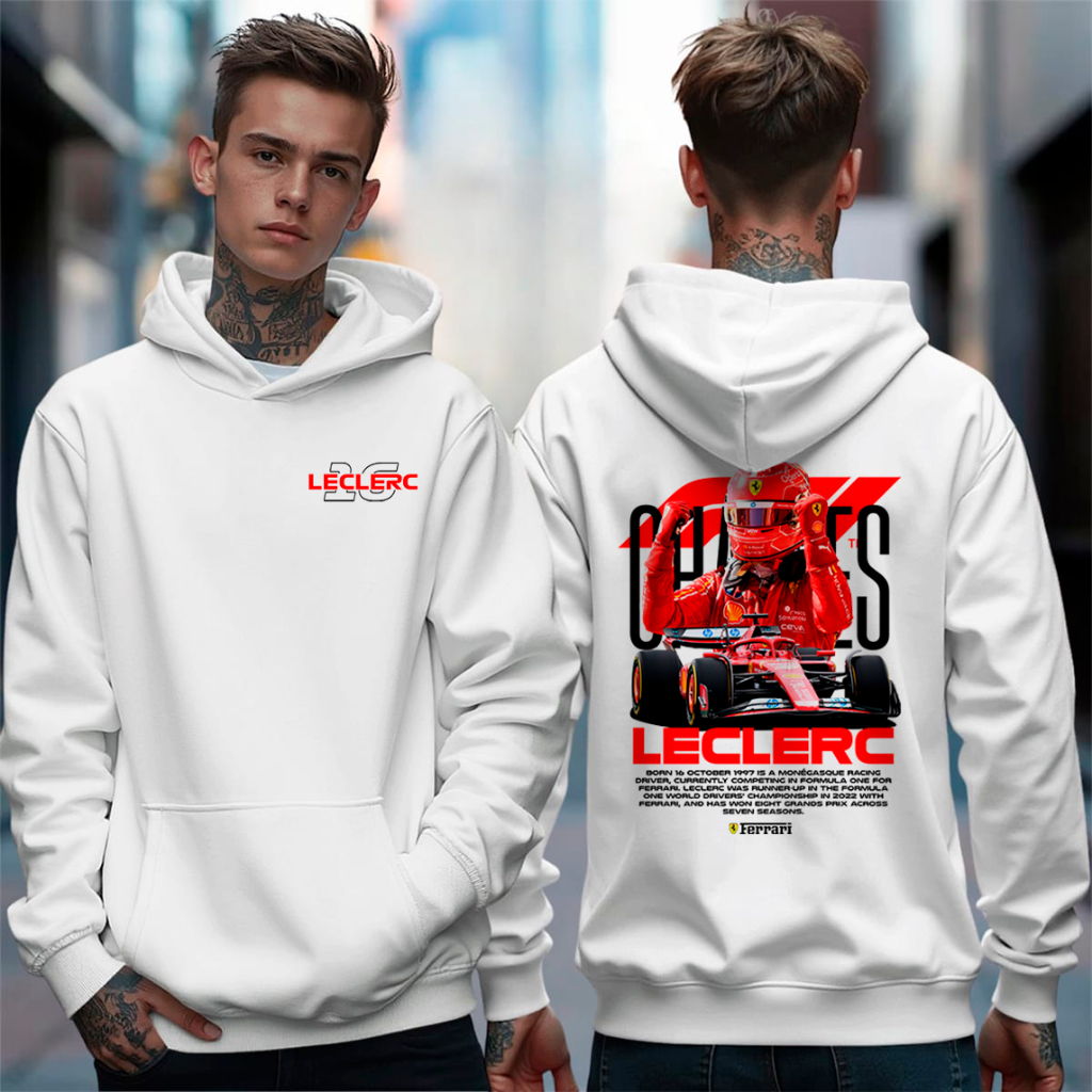 Blusa Moletom F1 Leclerc Scuderia Ferrari | Shopee Brasil
