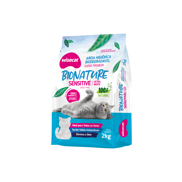 Areia Biodegradável Fina 2 Kg Bionature Sensitive | Shopee Brasil