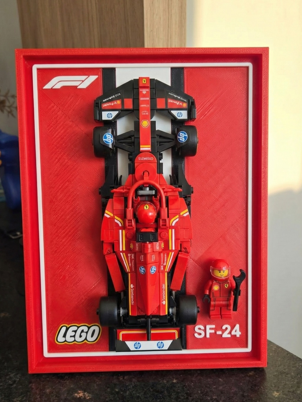 Quadro Expositor Lego F1 Champions 23 x 18cm Mercedes-AMG Ferrari ...