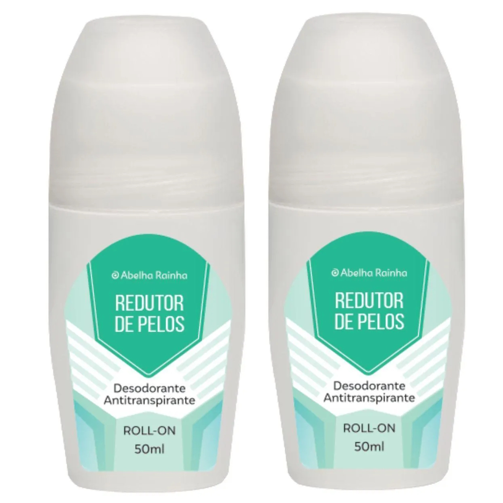 Kit 2 Desodorante Redutor de Pelos Roll On Abelha Rainha 50ml | Shopee ...