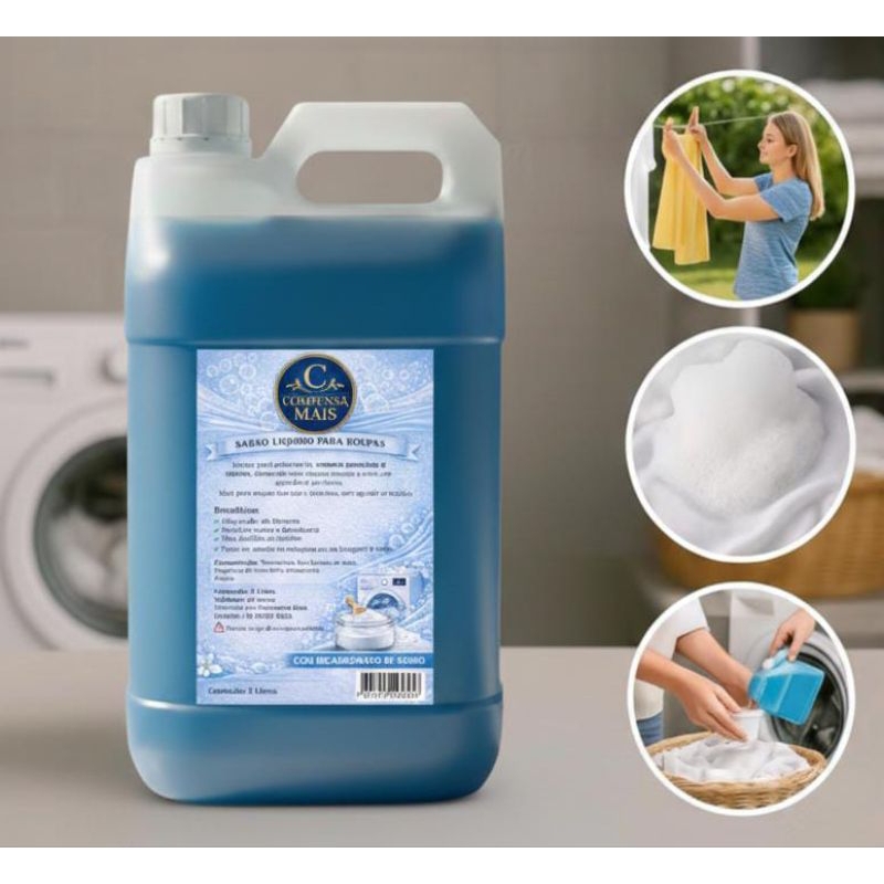 Limpeza Máxima – Sabão Líquido Poderoso 5L | Shopee Brasil