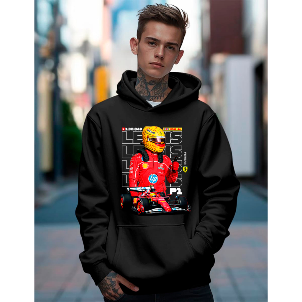 Blusa Moletom F1 Lewis Hamilton Ferrari Scuderia | Shopee Brasil