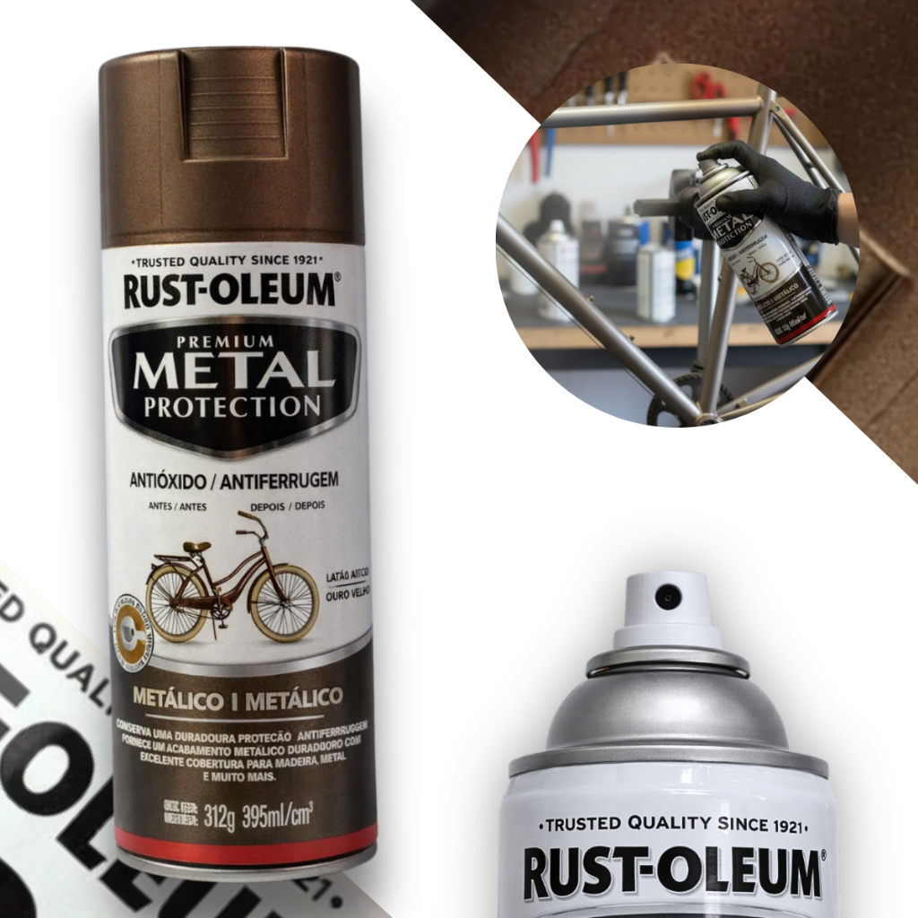 Spray Antiferrugem Bronze Antigo Metálico Metal Protection Rust Oleum ...