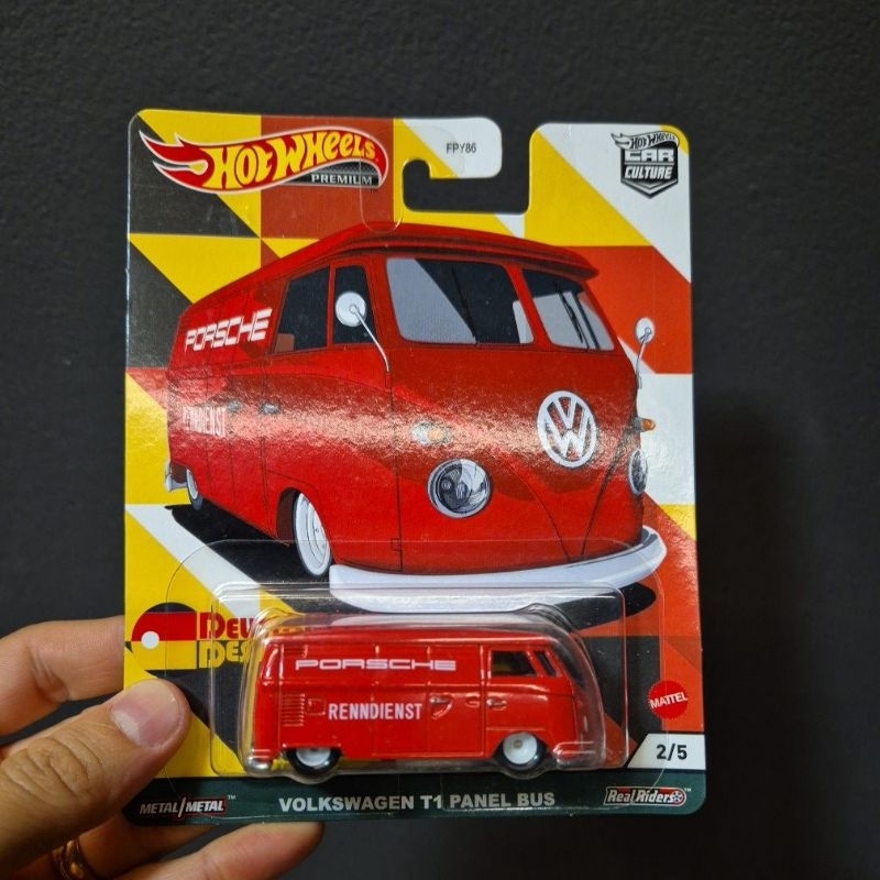 Hot Wheels Premium Volkswagen T1 Panel Bus Porsche | Shopee Brasil